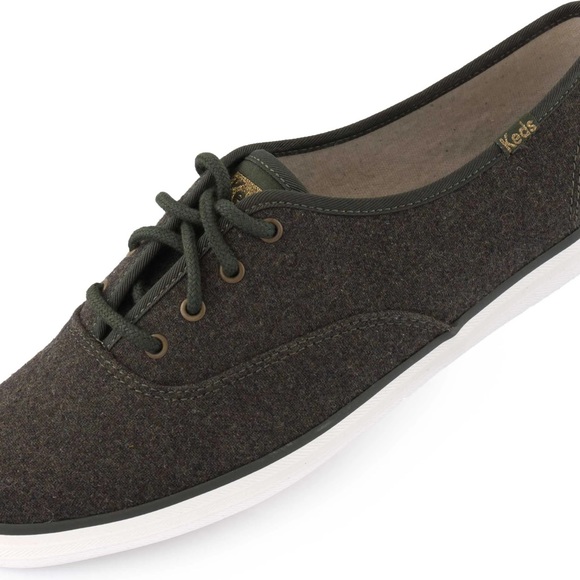 Keds | Shoes | Keds Forest Green Olive Gold Wool Low Top Lace Up ...